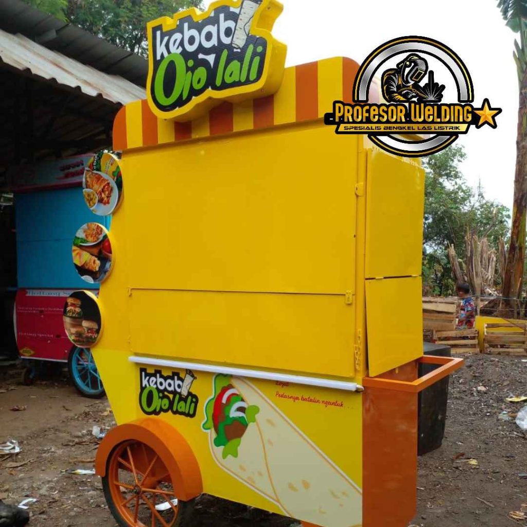 Tempat Custom Gerobak Besi Hollow Modern di Bekasi Timur - Profesor Welding