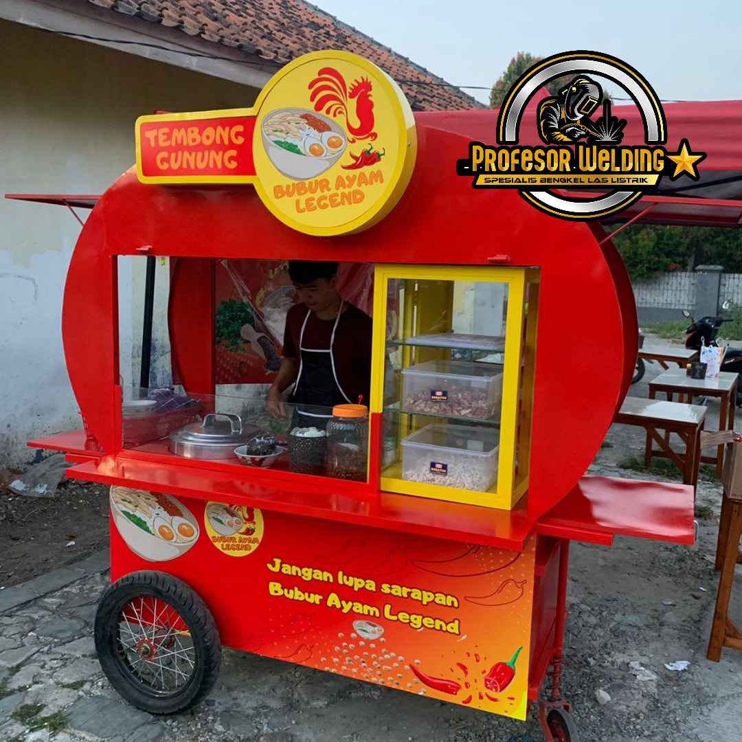 Jasa Pembuatan Gerobak Besi Custom untuk Usaha di Bekasi - Profesor Welding